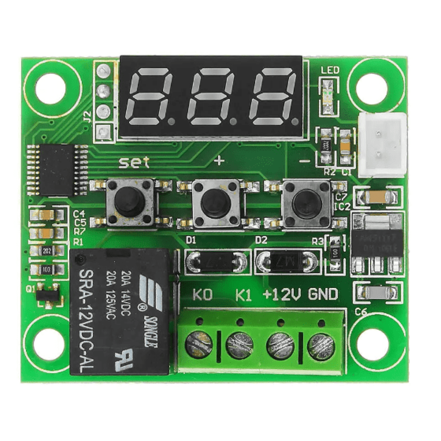 XH-W1209 DC 12V Thermostat Temperature Control Switch Thermometer ...