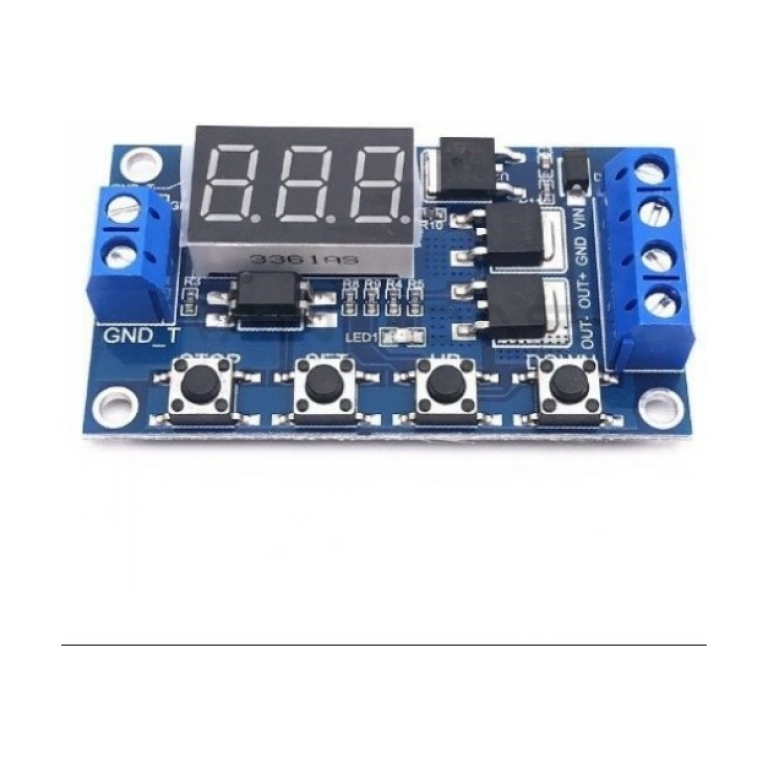12V LED Display Digital Programmable Timer Timing Relay Module Self ...